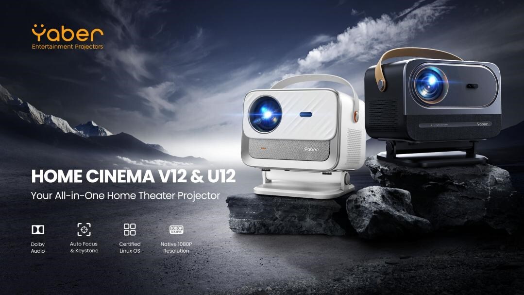 Yaber Globally Unveils Home Cinema Projectors V12 & U12 with Dolby ...