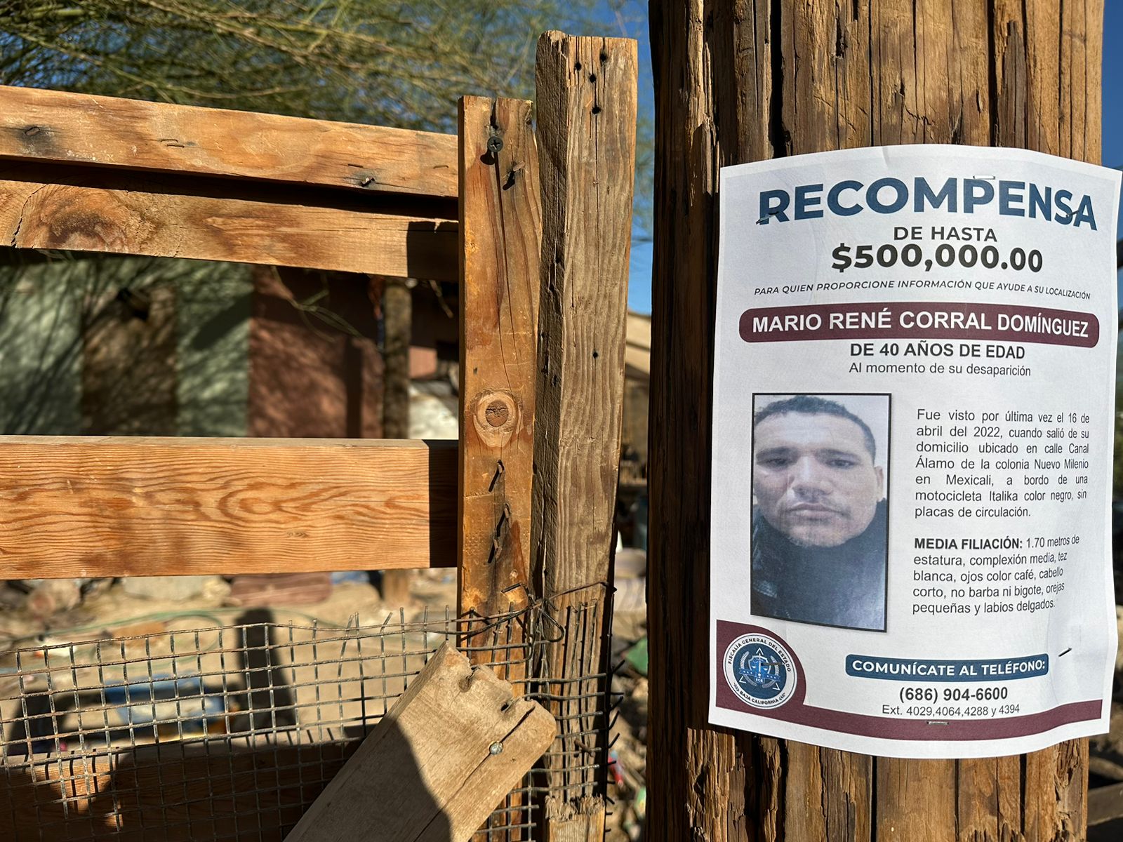 FGE busca a Mario Corral, desparecido en Abril de 2022 - THE BAJAPOST