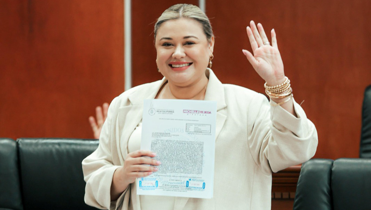 Desde la máxima tribuna del estado, la diputada Michelle Tejeda ...